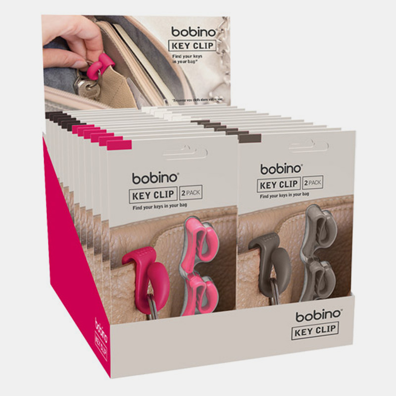 +D2 · DISPLAY CLIP LLAVES COLORES CÁLIDOS (PARA 24 UDS)