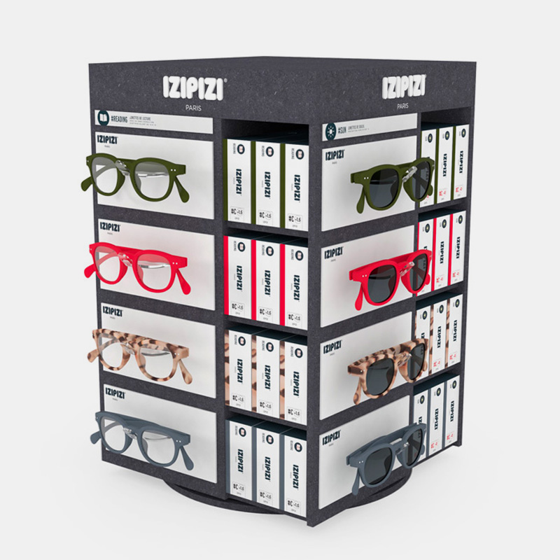 +D2 · DISPLAY EXPOSITOR ROTATORIO (PARA 16 GAFAS)